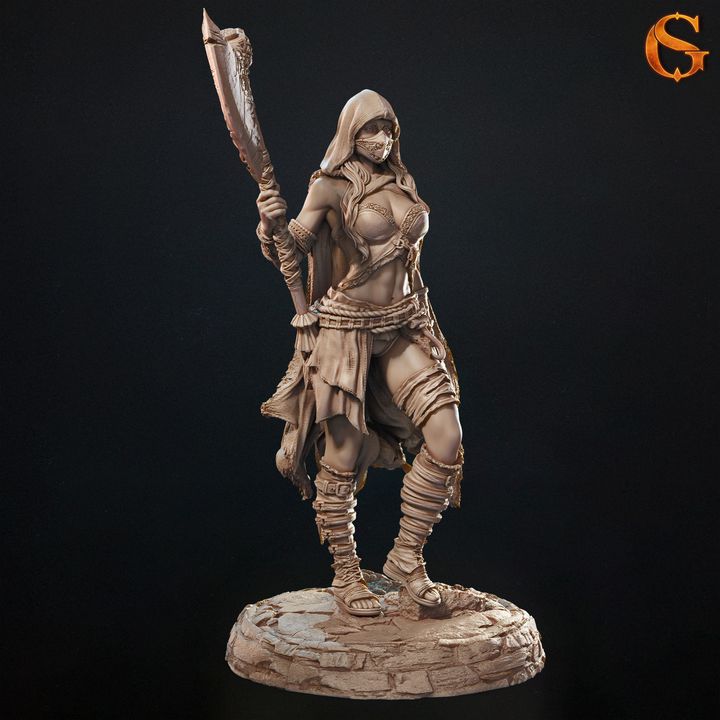3D Printable Decapatrix, Female Human Executioner (High Detailed) - 32,75 and 145mm by SolGood ...